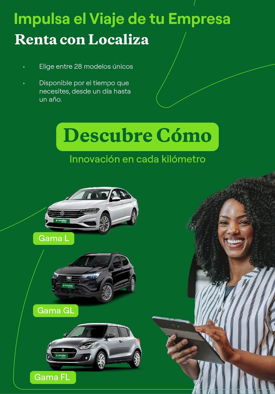 Conoce Localiza alquiler de carros en Colombia | Empresas